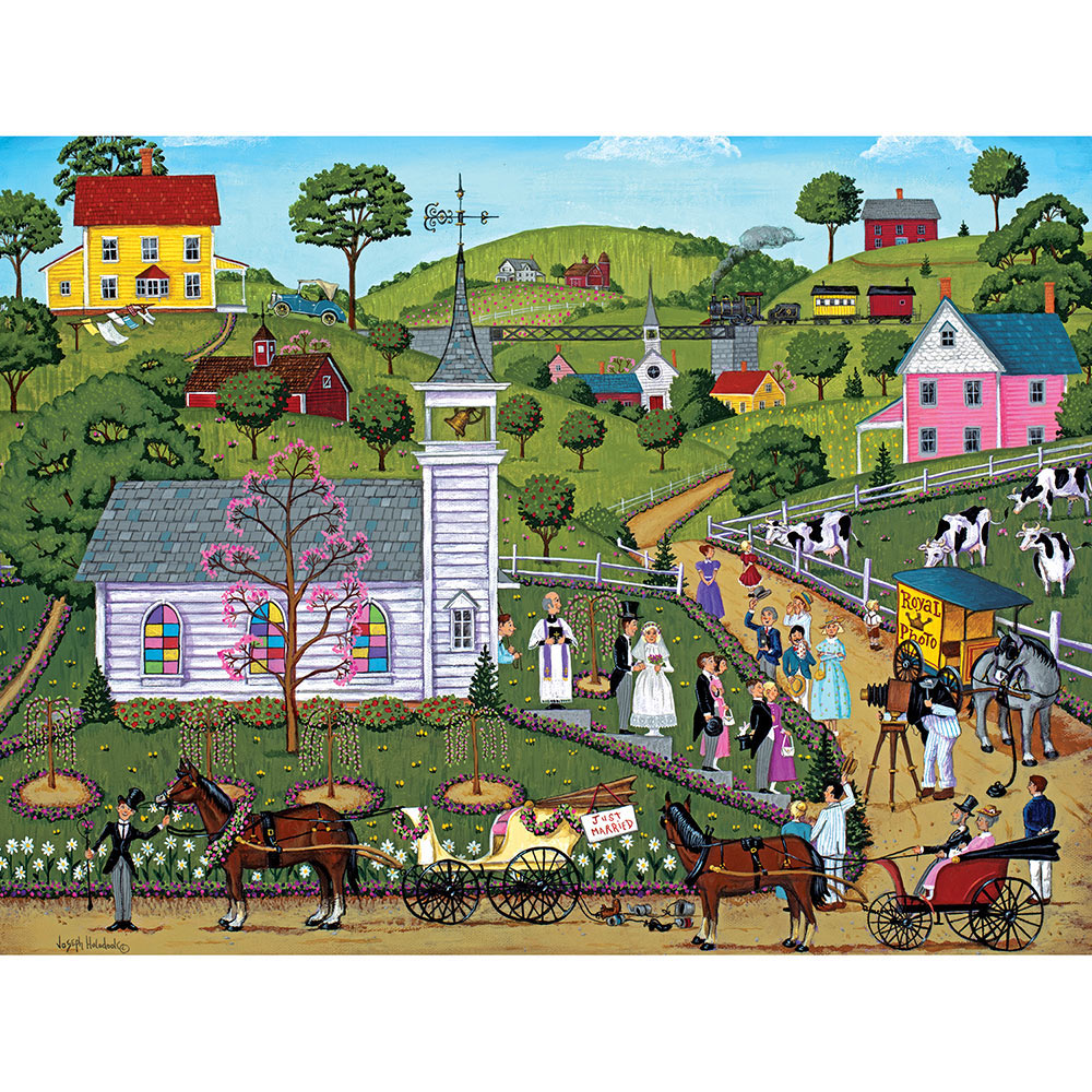 Valley Wedding Jigsaw Puzzle by Joseph Holodook- Review | Small ...